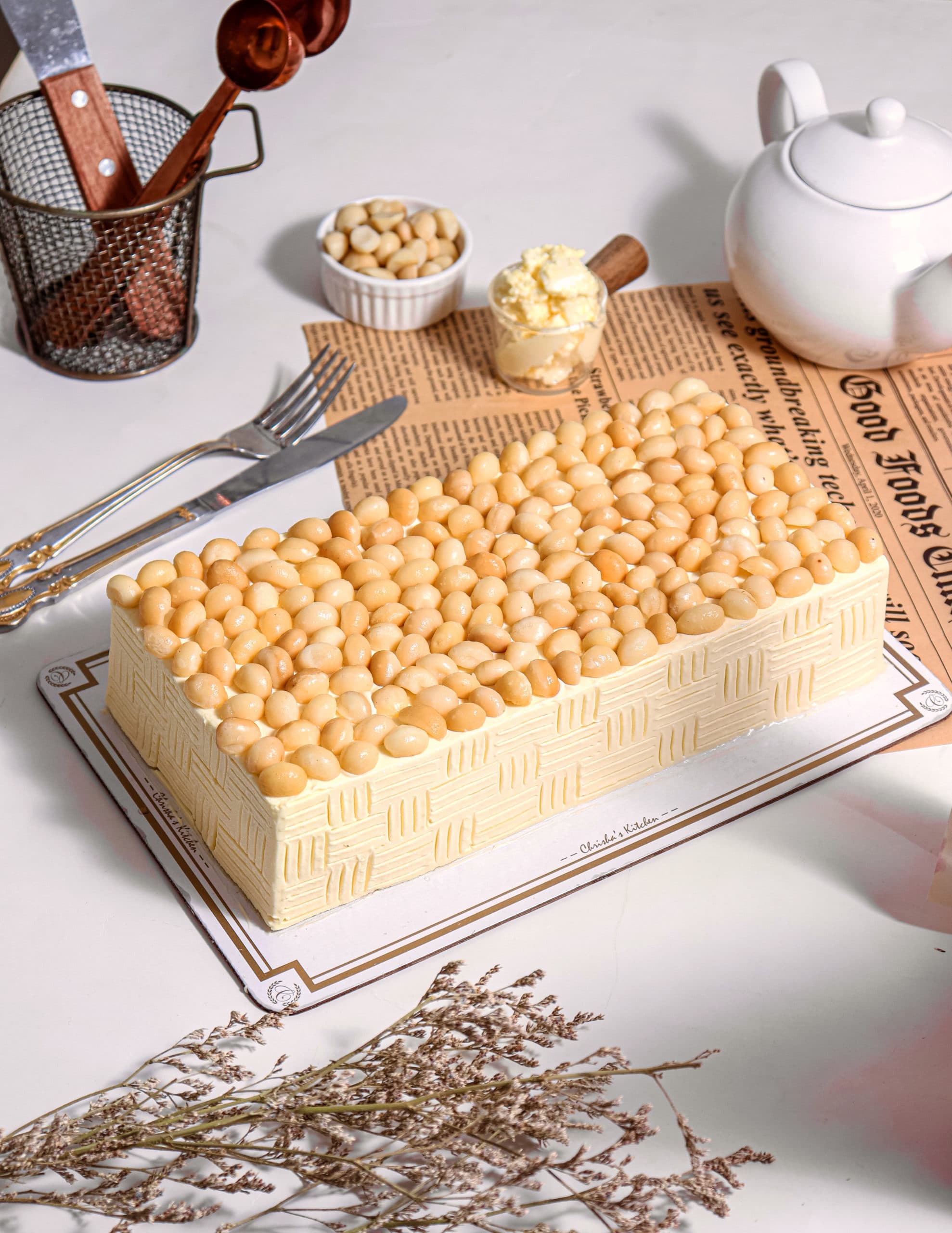 Macadamia Sans Rival (Size: Small) - Sugar Free, Low Carb, & Gluten ...