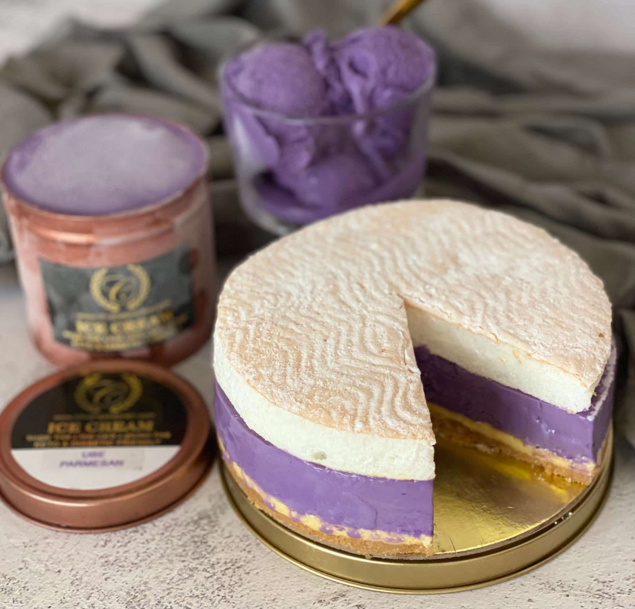 Ube Frozen Brazo de Mercedes (Sugar Free, Low Carb, & Gluten Free ...